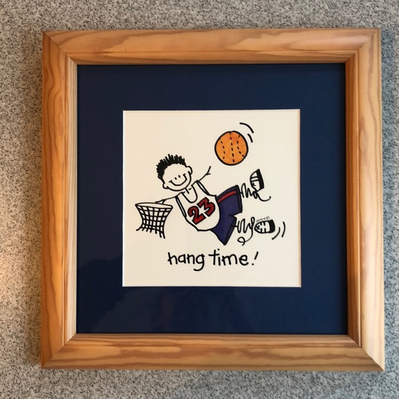 Wall Decor | Framed Sports Art | Poshmark
